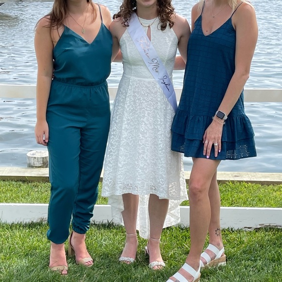 Dresses | Womens White Hilo Halter Neck Lace Cocktail Dress | Poshmark